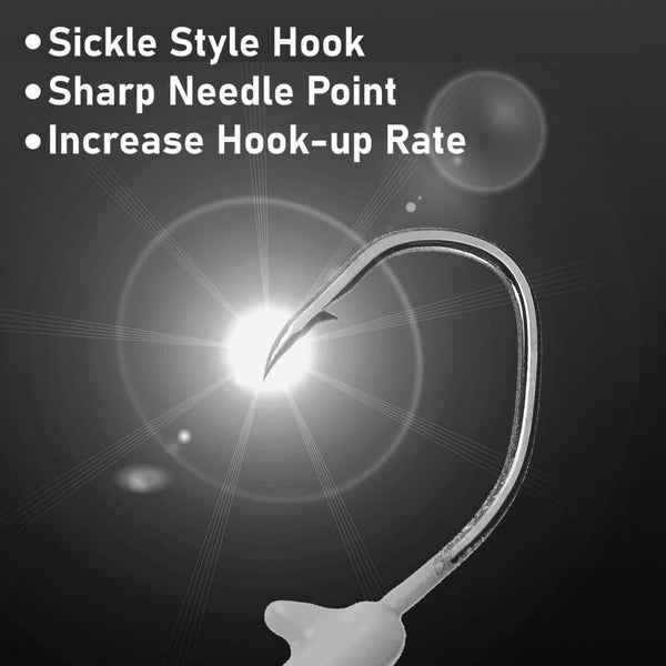 Dr.Fish 20pcs Dotted Eye Jig Heads 1/32oz-3/16oz – Dr.Fish Tackles