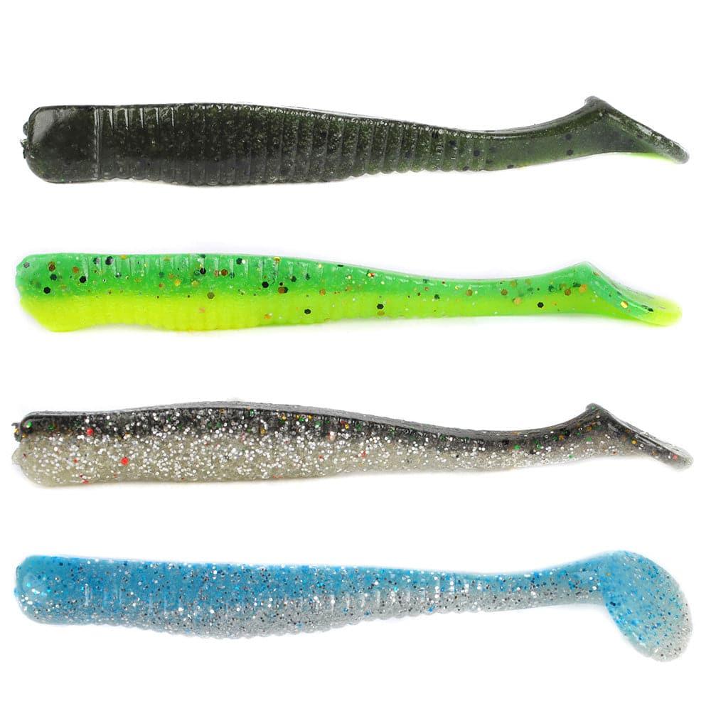 Fishing Lure Soft Baits - Paddle Tail Soft Plastics 3'' Freshwater – Dr ...