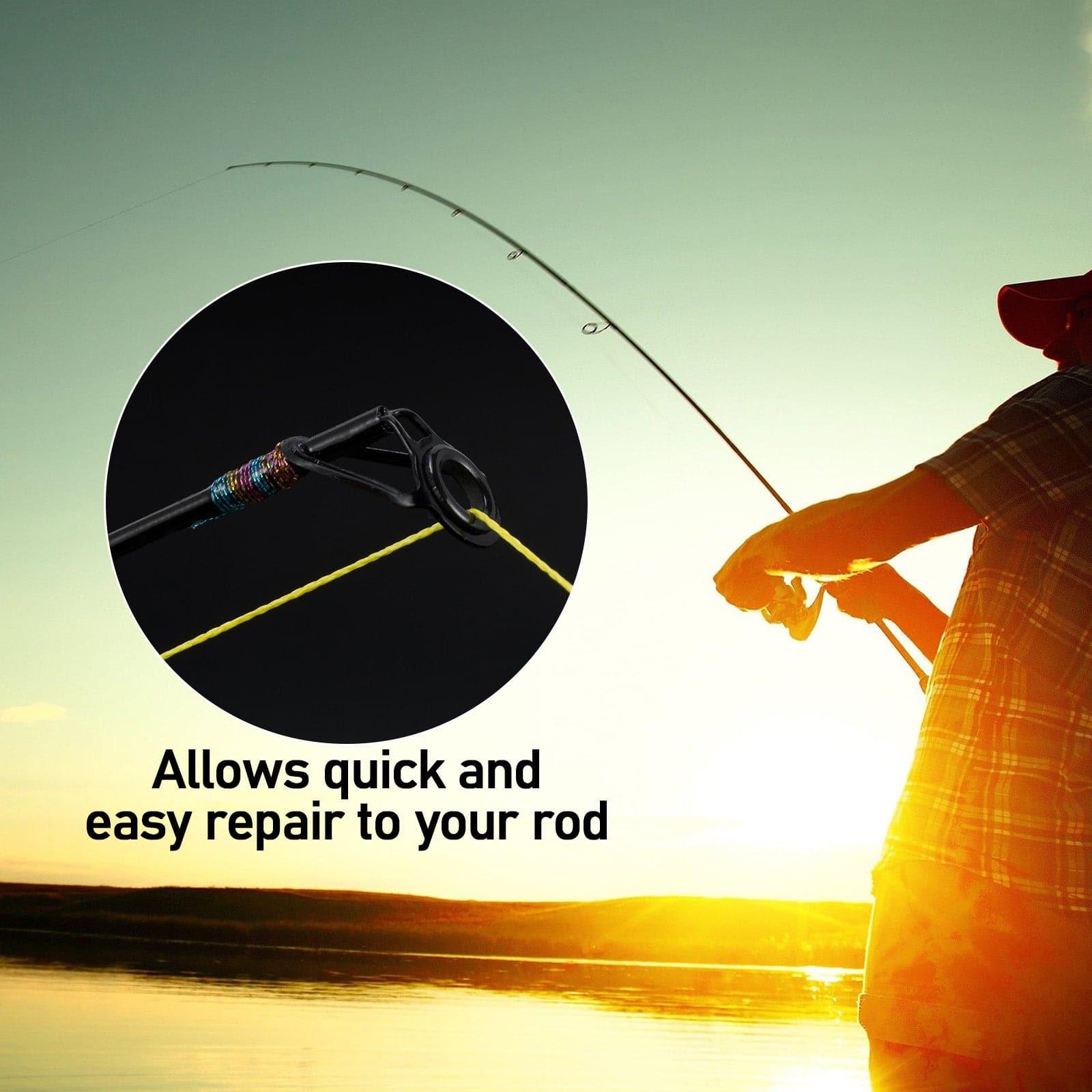 Complete Fishing Rod Tip Repair Kit`with Glue Wrapping Thread – Dr.Fish ...