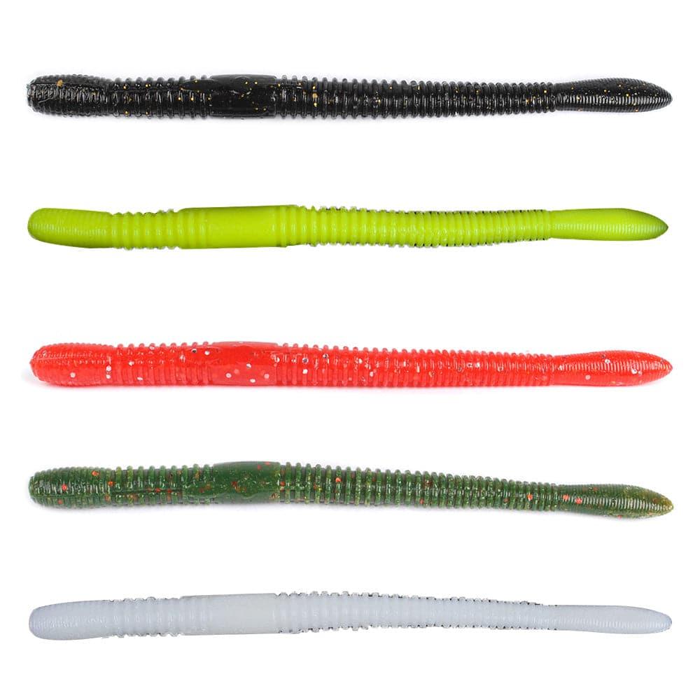 Soft Plastic Lure - Wacky Worm Bait 4.5'' Floating for Freshwater – Dr ...