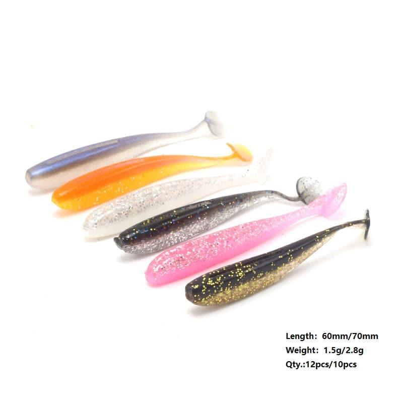 Fishing Lure Soft Plastic Swimbaits Double Color 2.36''-2.75'' Shop ...